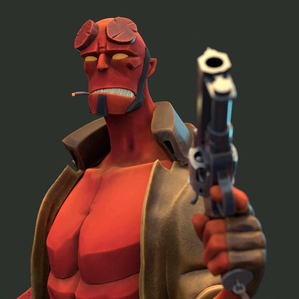 New Renders for HellBoy Sculpt - ZBrushCentral