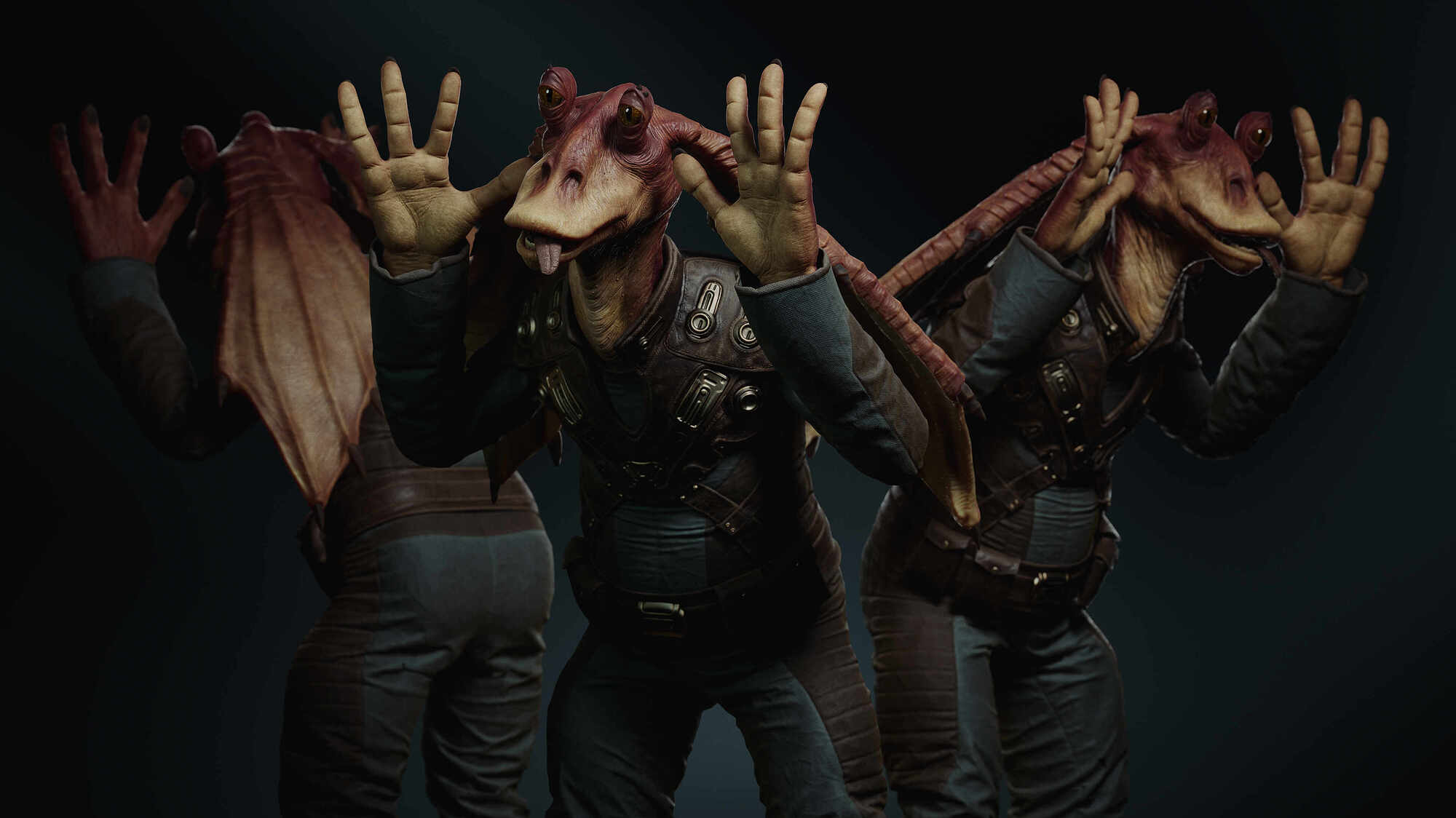Jar Jar Reimagined – Real-Time Character Art - ZBrushCentral