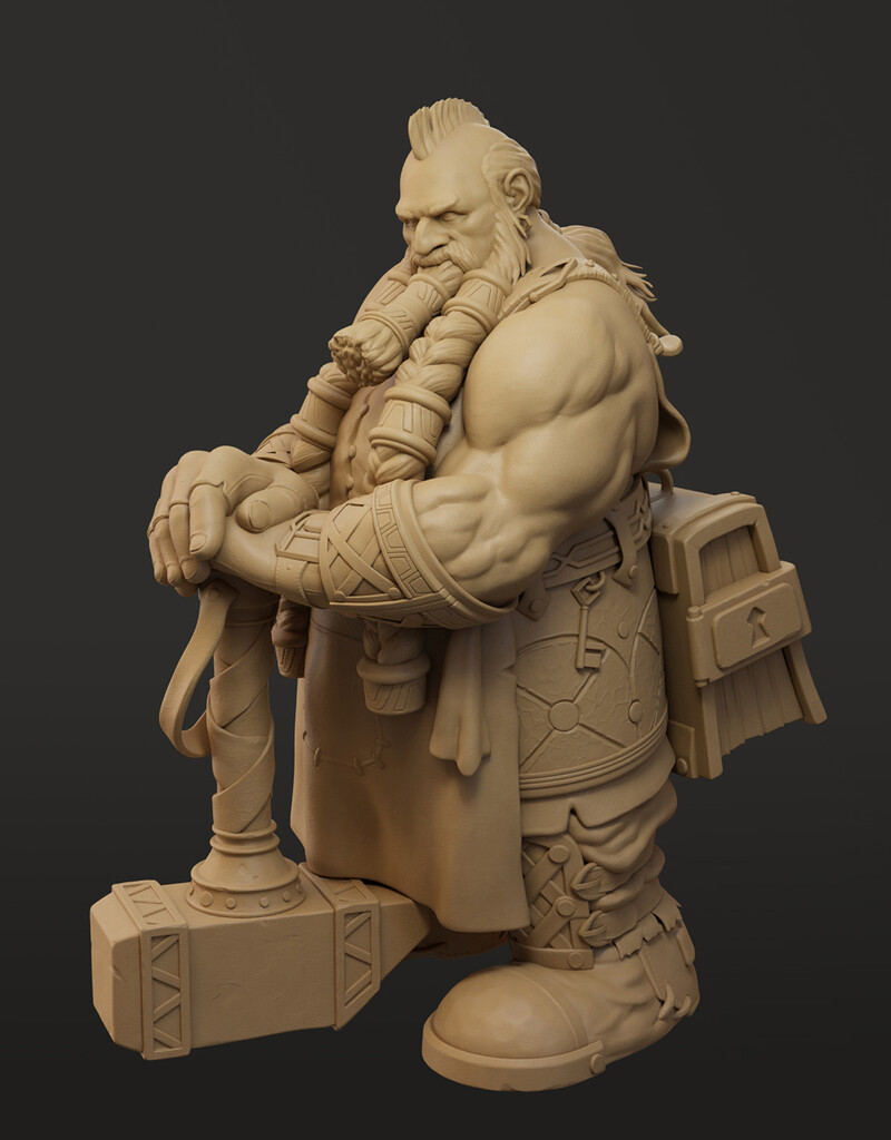 Dwarf Blacksmith - ZBrushCentral