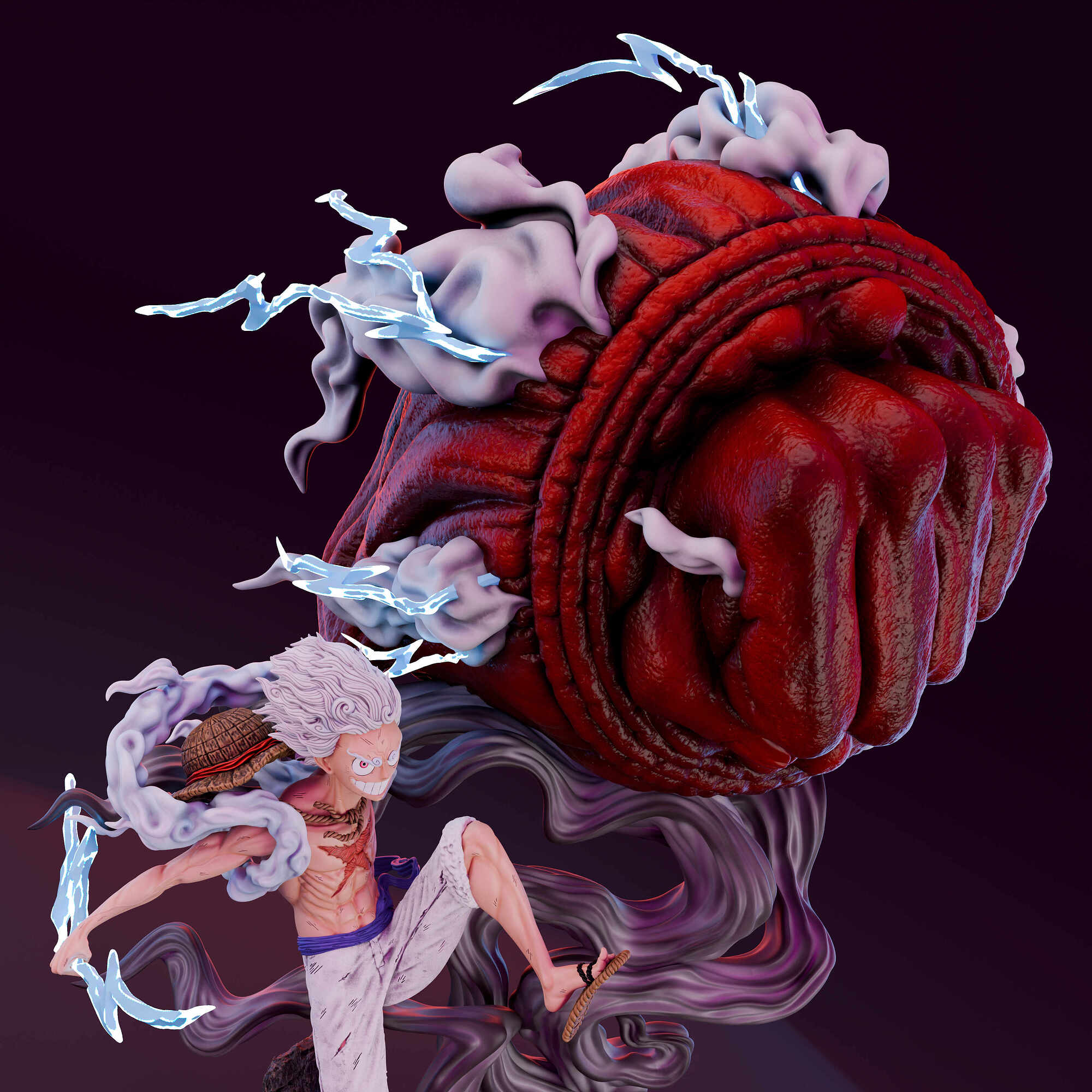 Luffy Gear 5 - One Piece Fan Art - ZBrushCentral