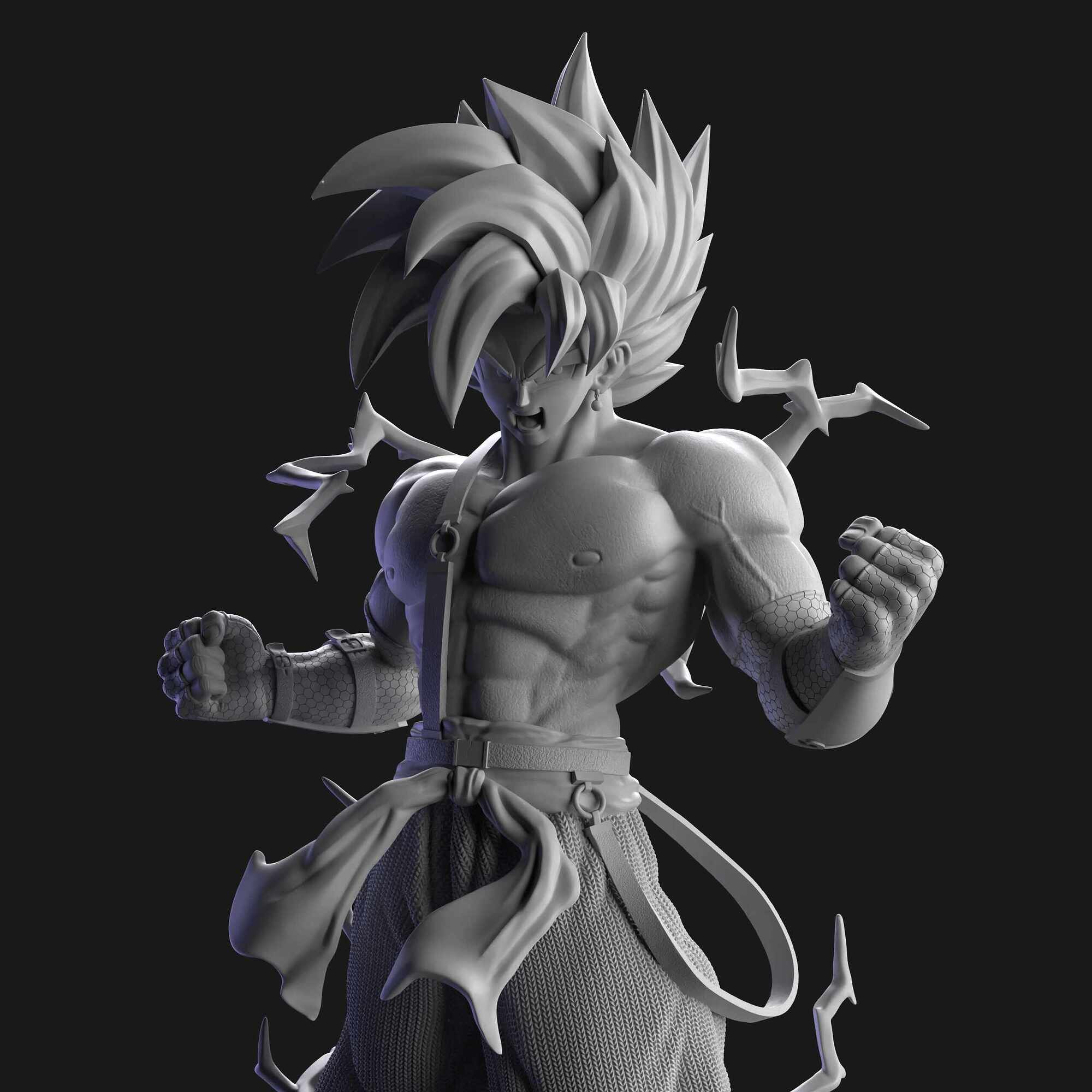 Goku Custom - 1:6 Figure fan art private commission - ZBrushCentral