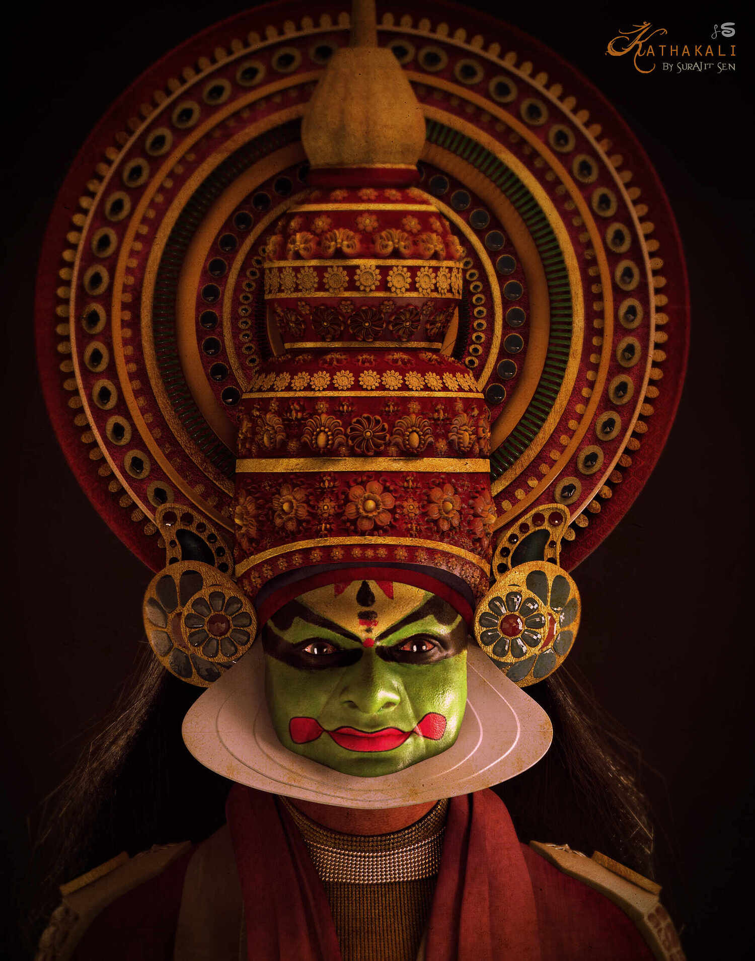 Kathakali-The art of Indian Dance - HAPPY ONAM! CG Character by Surajit Sen - ZBrushCentral