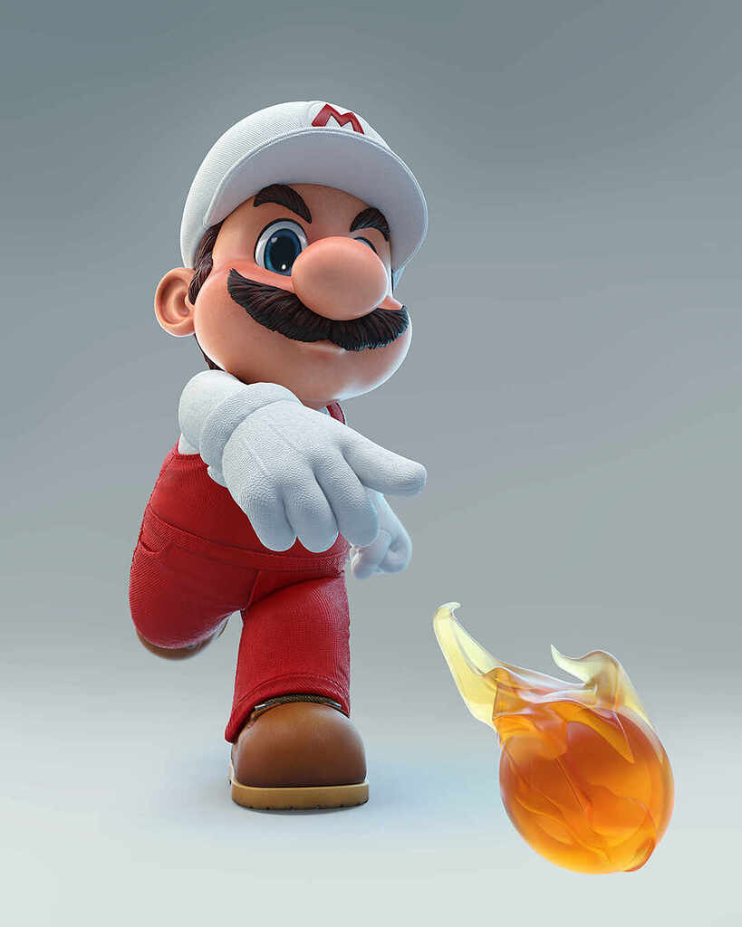 Super Mario (fan art) - ZBrushCentral