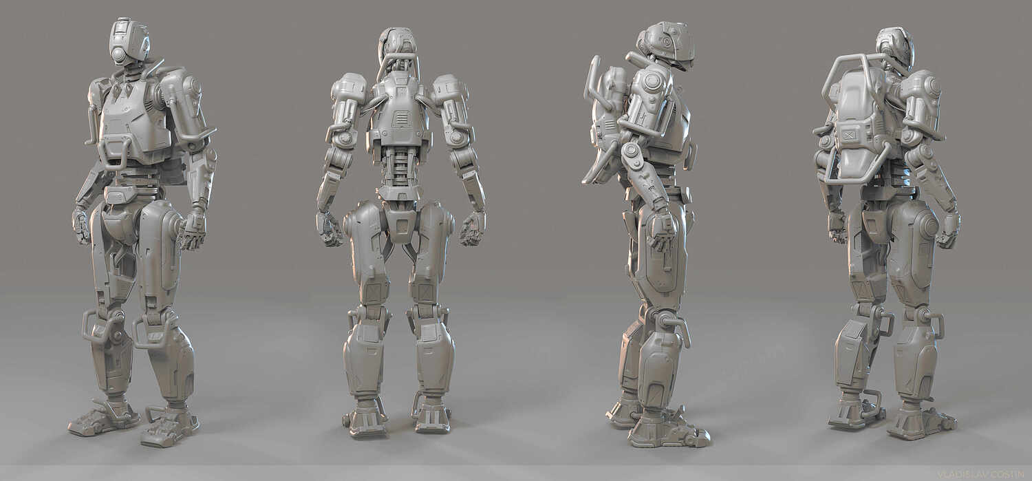 Utility Robot - HARD SURFACE in Zbrush - ZBrushCentral