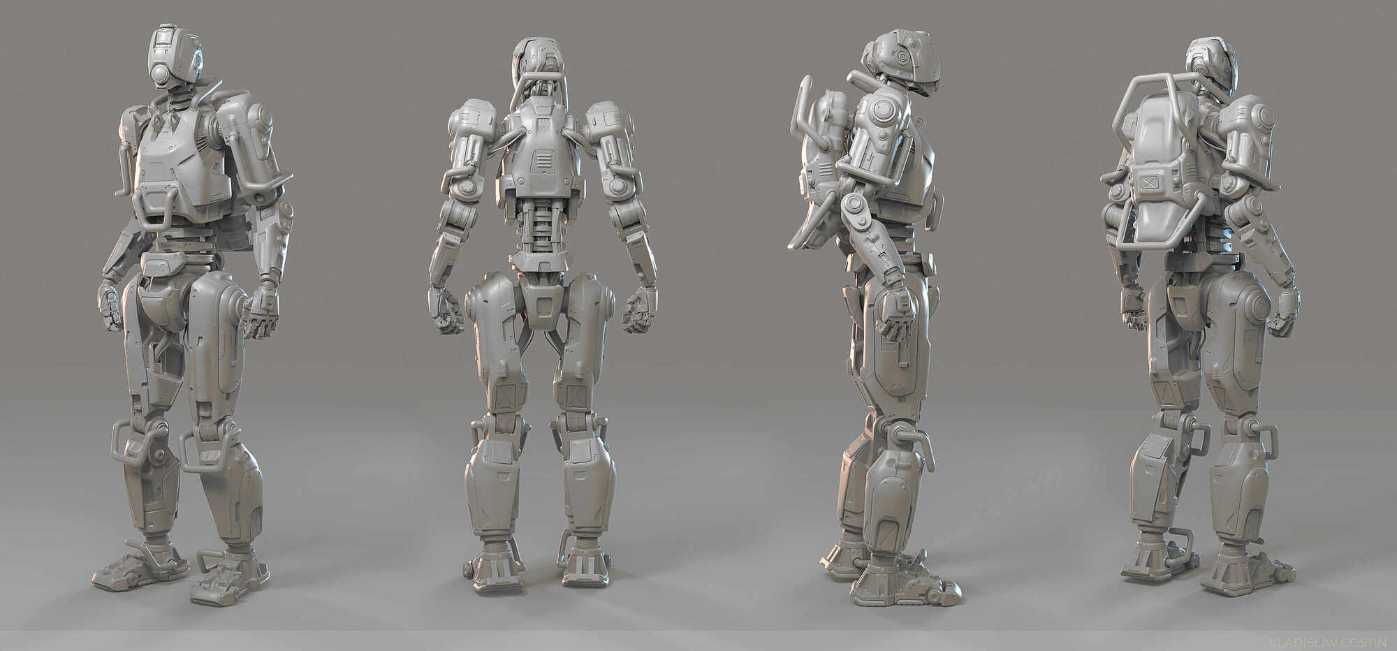 Utility Robot - HARD SURFACE in Zbrush - ZBrushCentral
