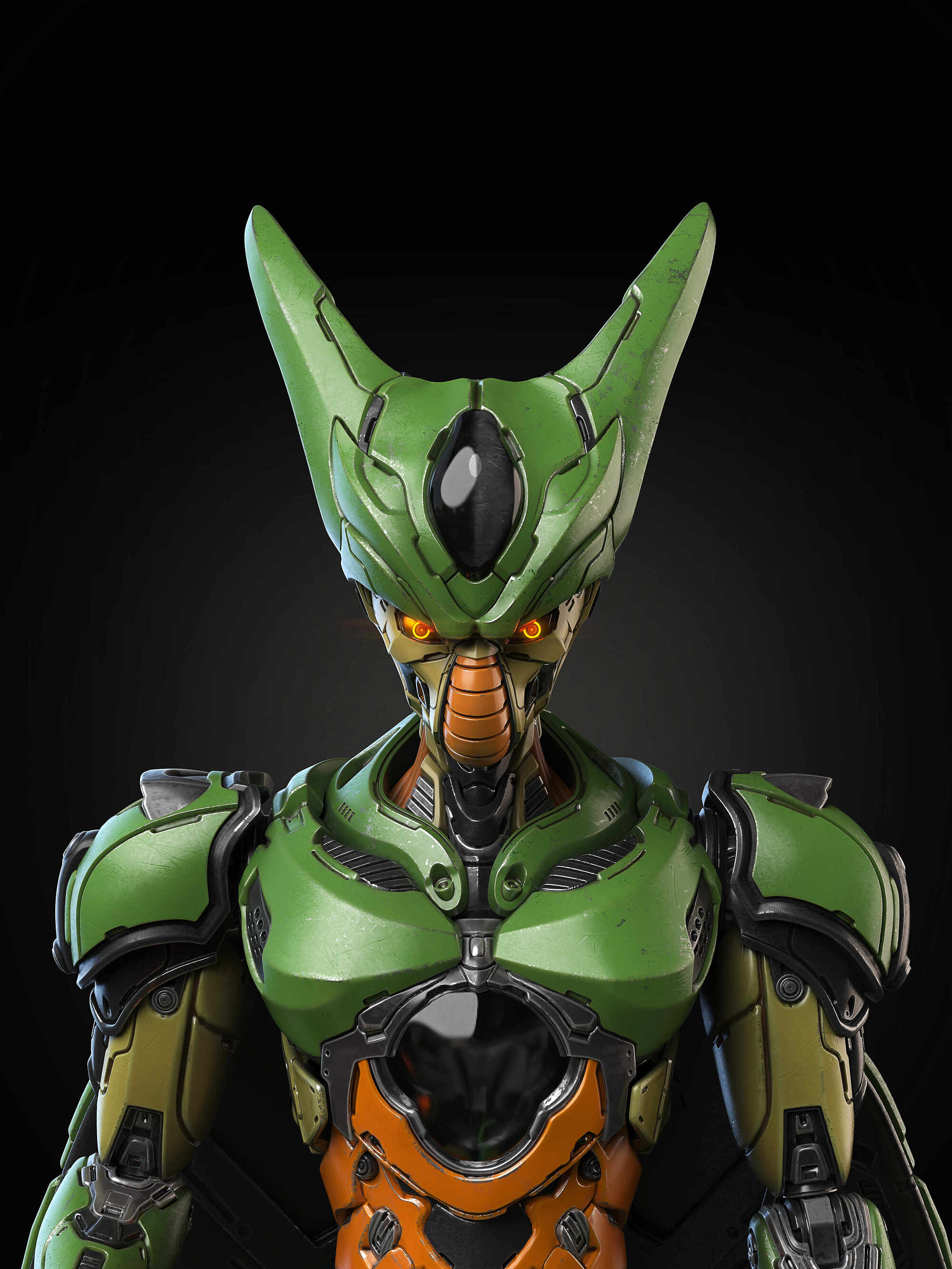 Dragon ball Imperfect Mecha Cell - ZBrushCentral