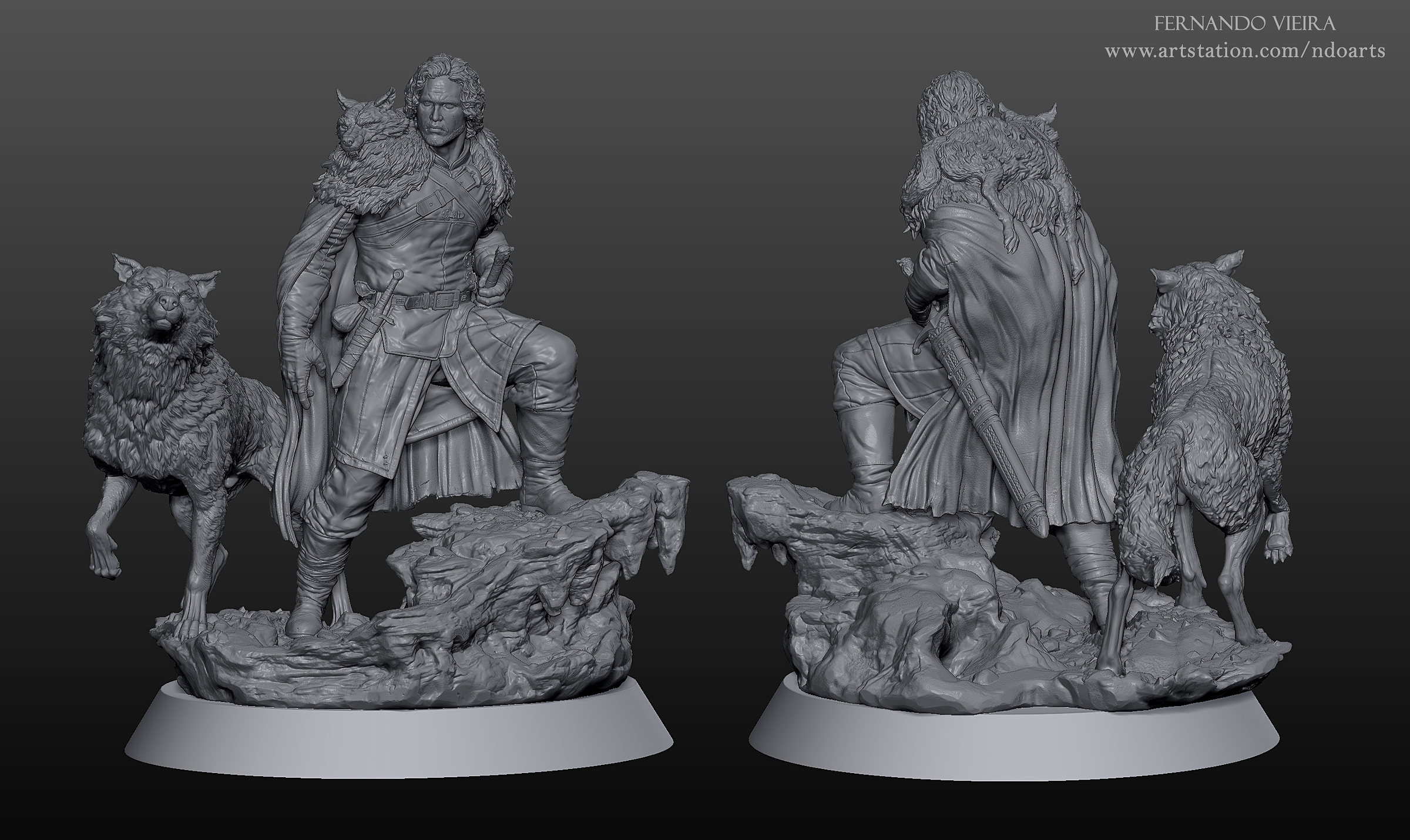 Jon Snow (miniature) - ZBrushCentral