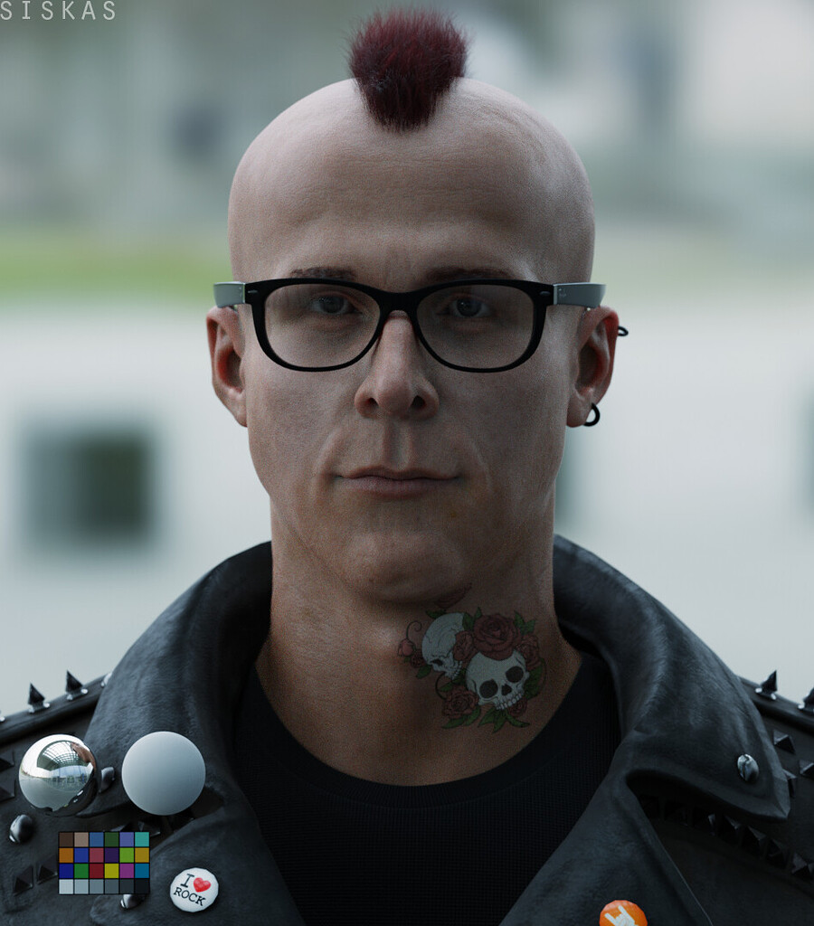 Weird Punk Rock Guy 3D Model - ZBrushCentral