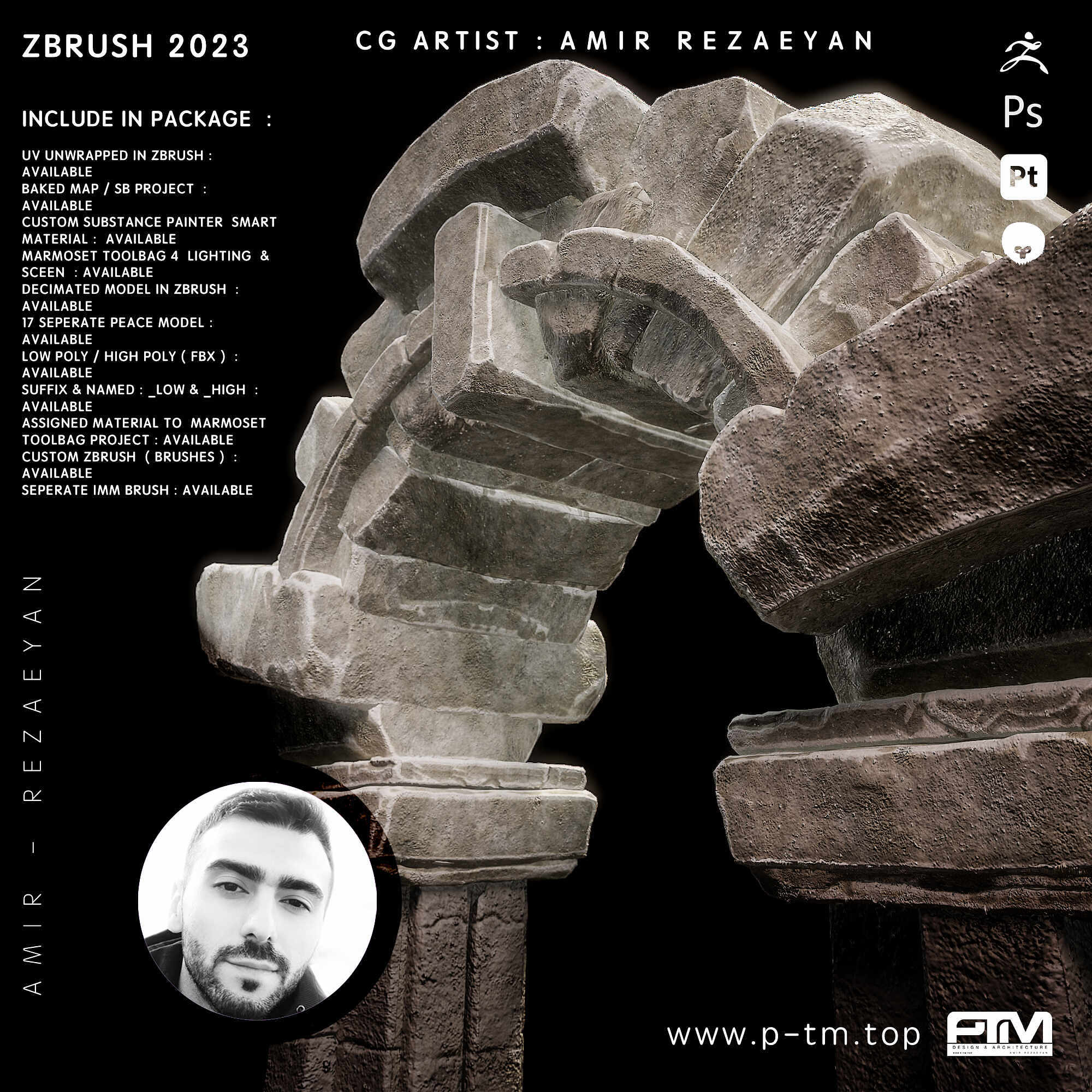 Stone Gate - ZBrushCentral