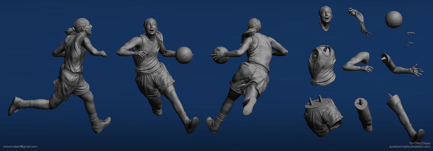 3D print ready Sporty figures - ZBrushCentral