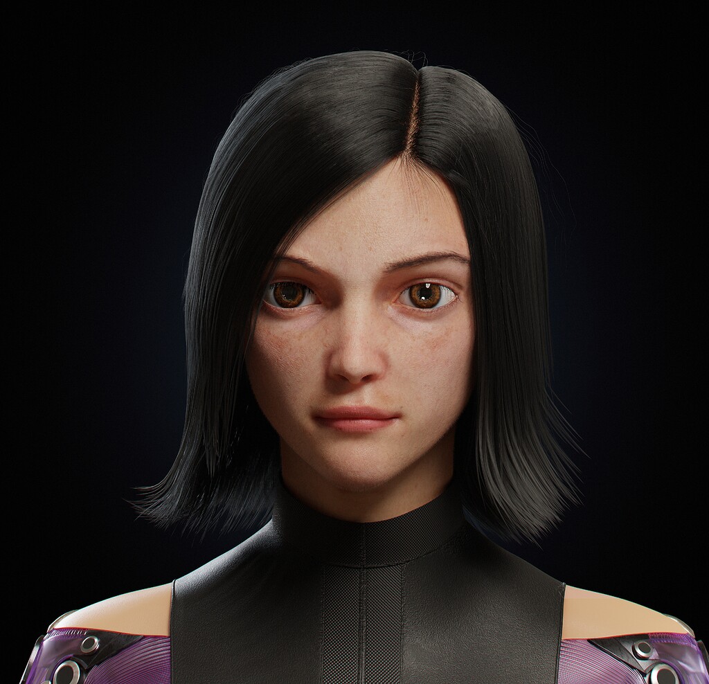 Alita Battle Angel - Aneesh | FanArt | Face Renders - ZBrushCentral