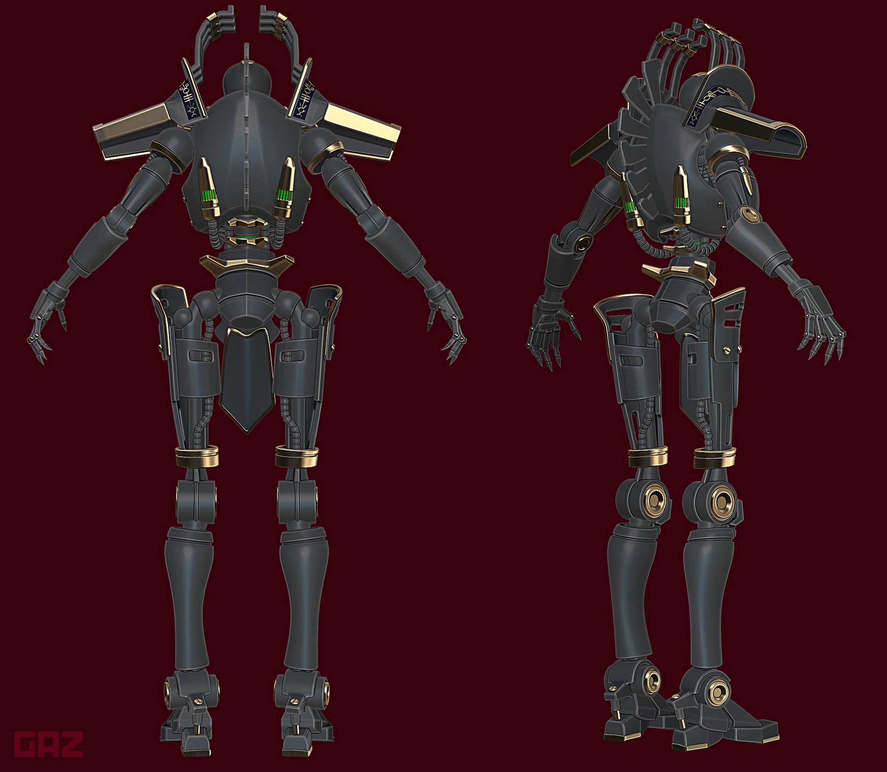 Necron Lord Tpose - ZBrushCentral