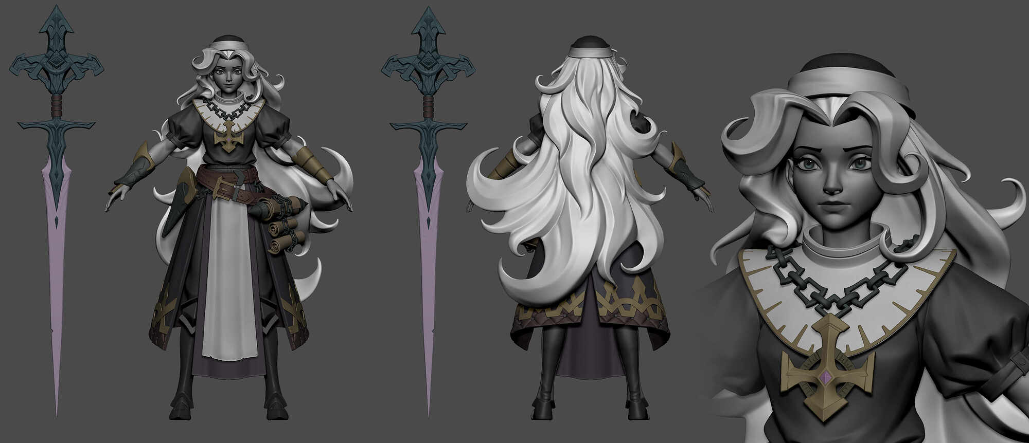 The Nun- Stylized Character - ZBrushCentral