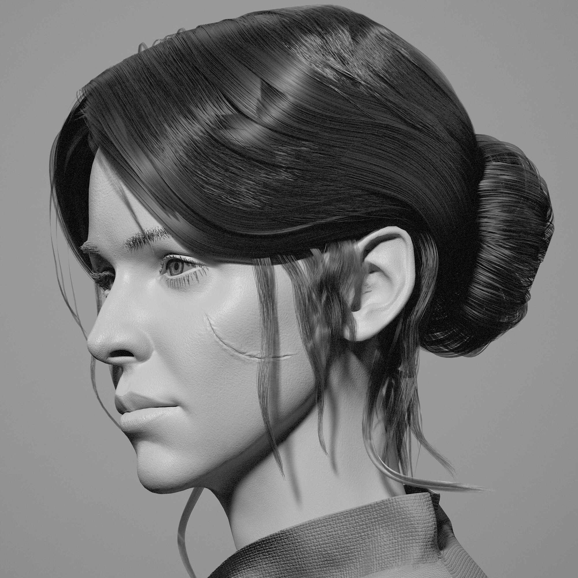 Cirilla Fiona Clay Render - ZBrushCentral