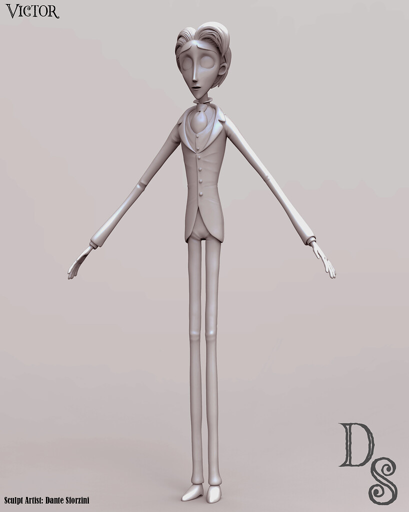 Victor, Corpse Bride Model - ZBrushCentral