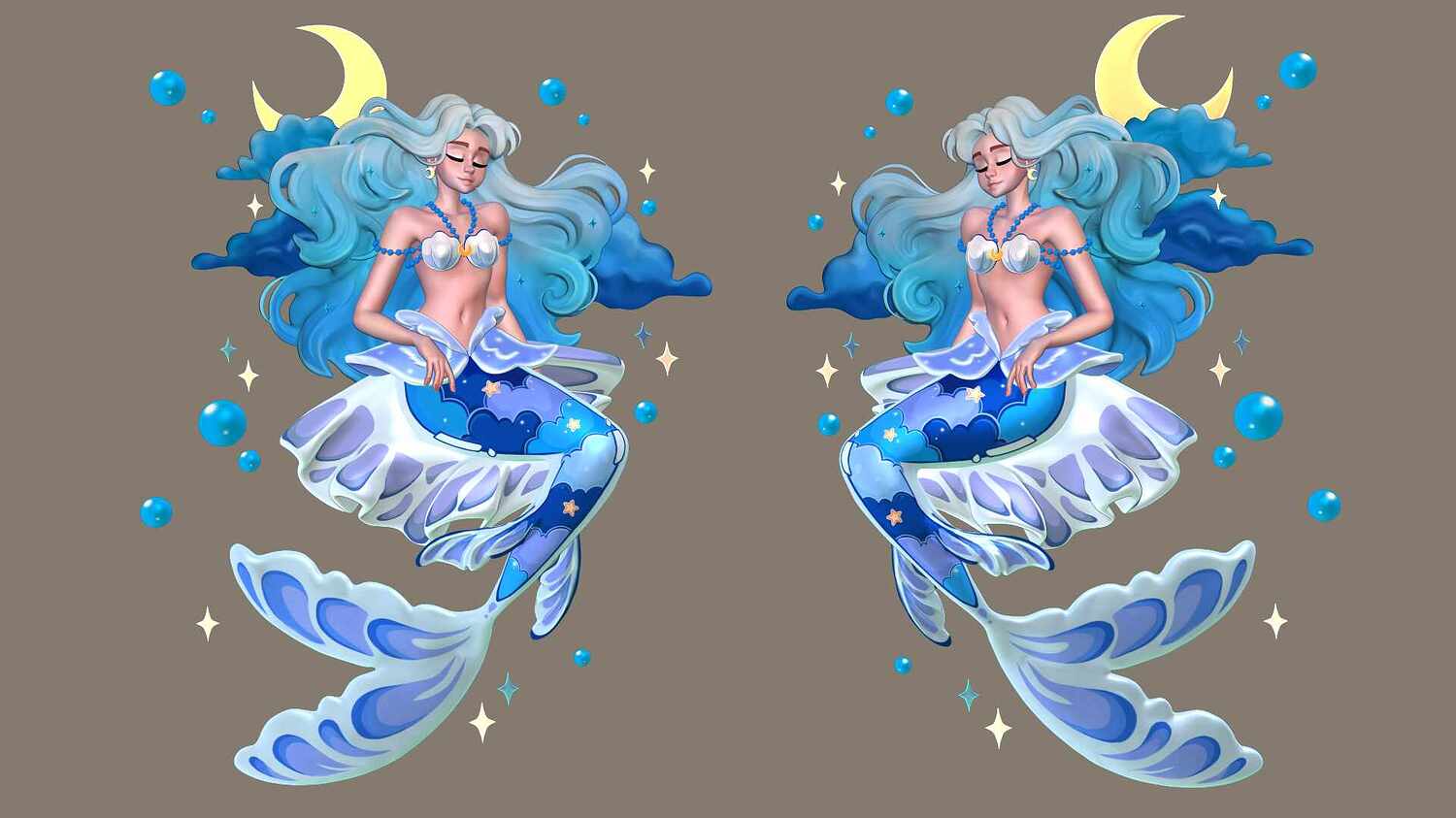 Moon Mermaid - ZBrushCentral