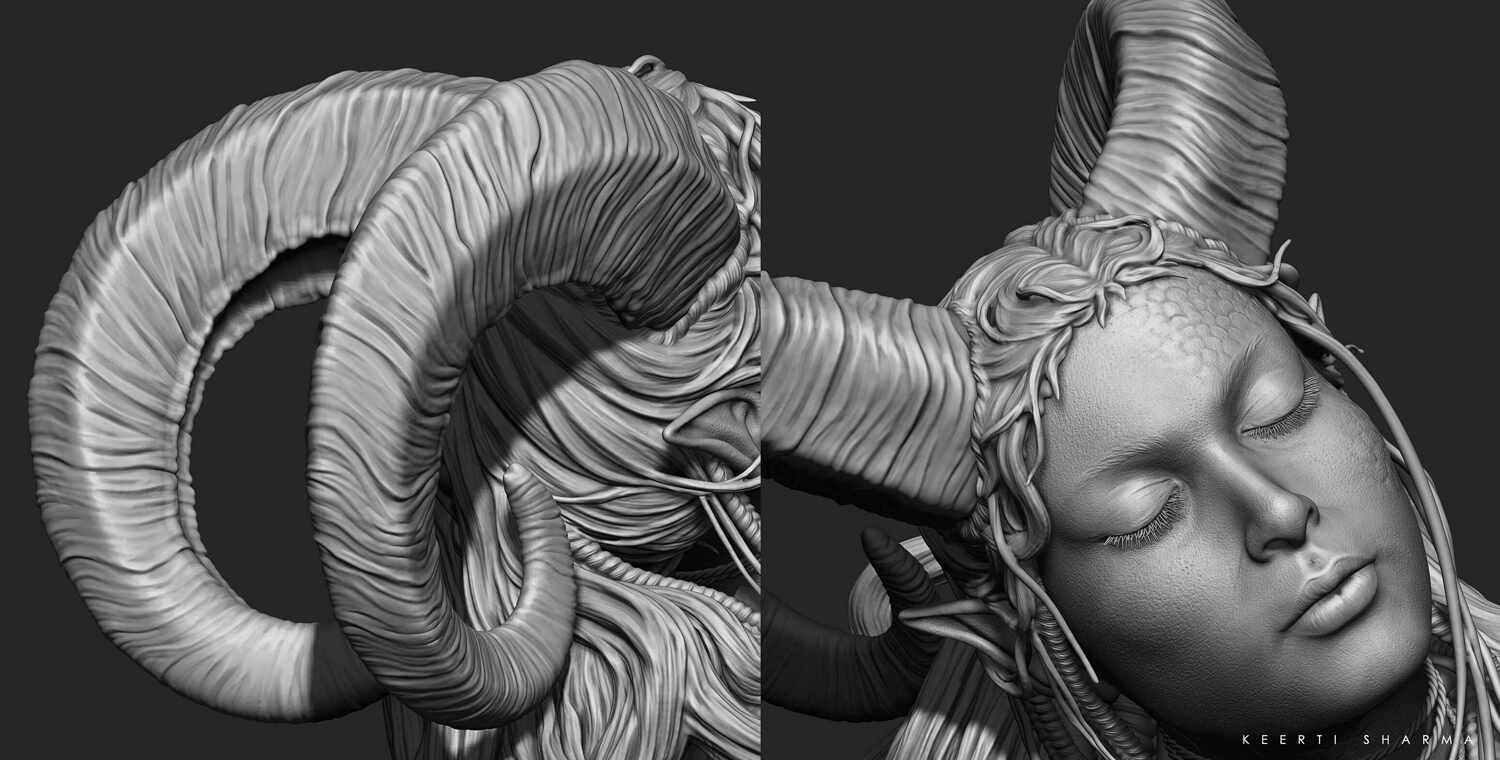 Mermaid (A Goddess) Character Sculpting (Zbrush) - ZBrushCentral