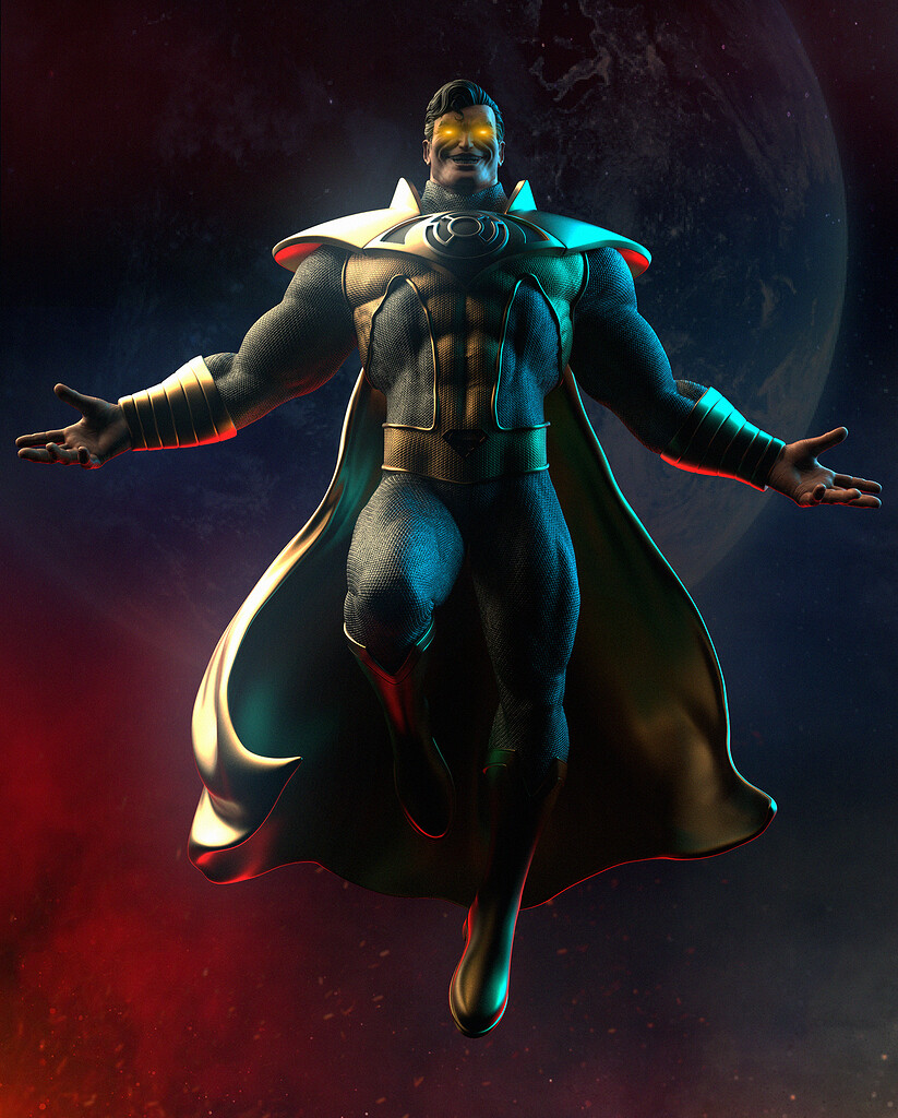 PARALLAX VS SINESTRO DC COMICS FANART - ZBrushCentral