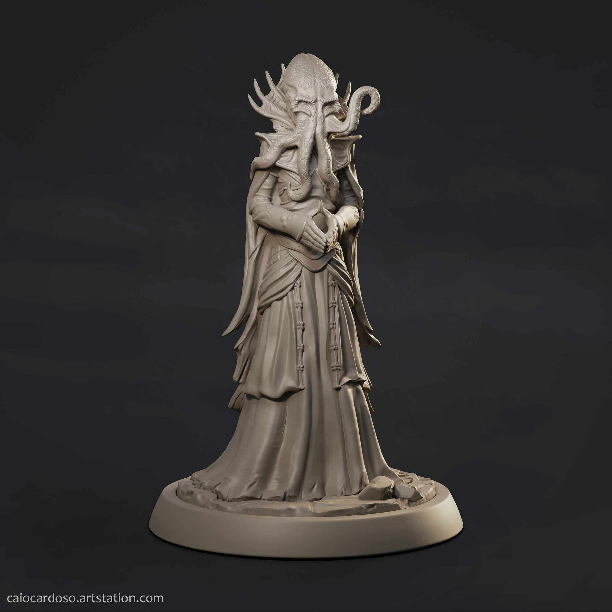 Mind Flayer - TPK Lab Miniature - ZBrushCentral