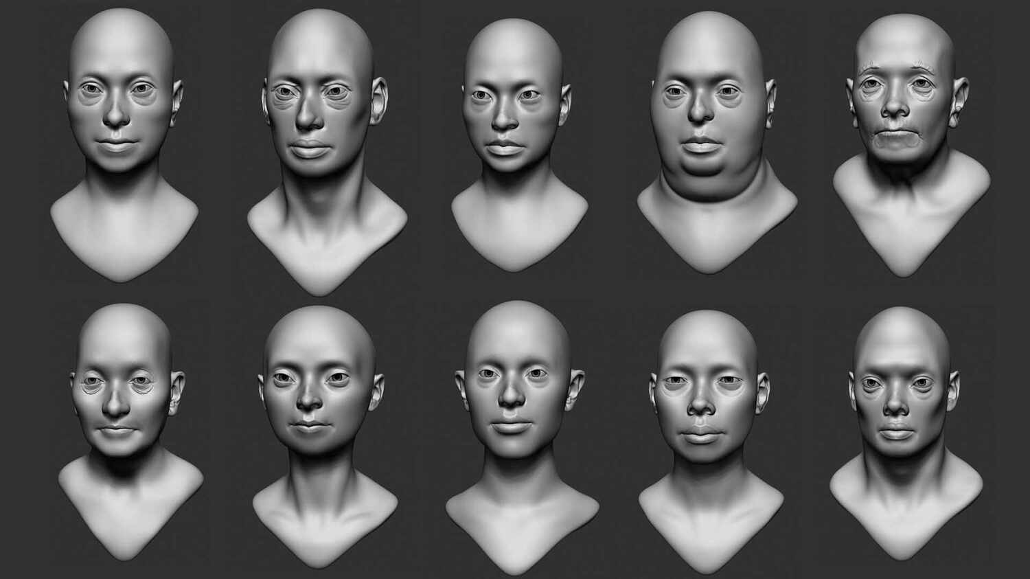 FlippedNormals Face VDMs - ZBrushCentral