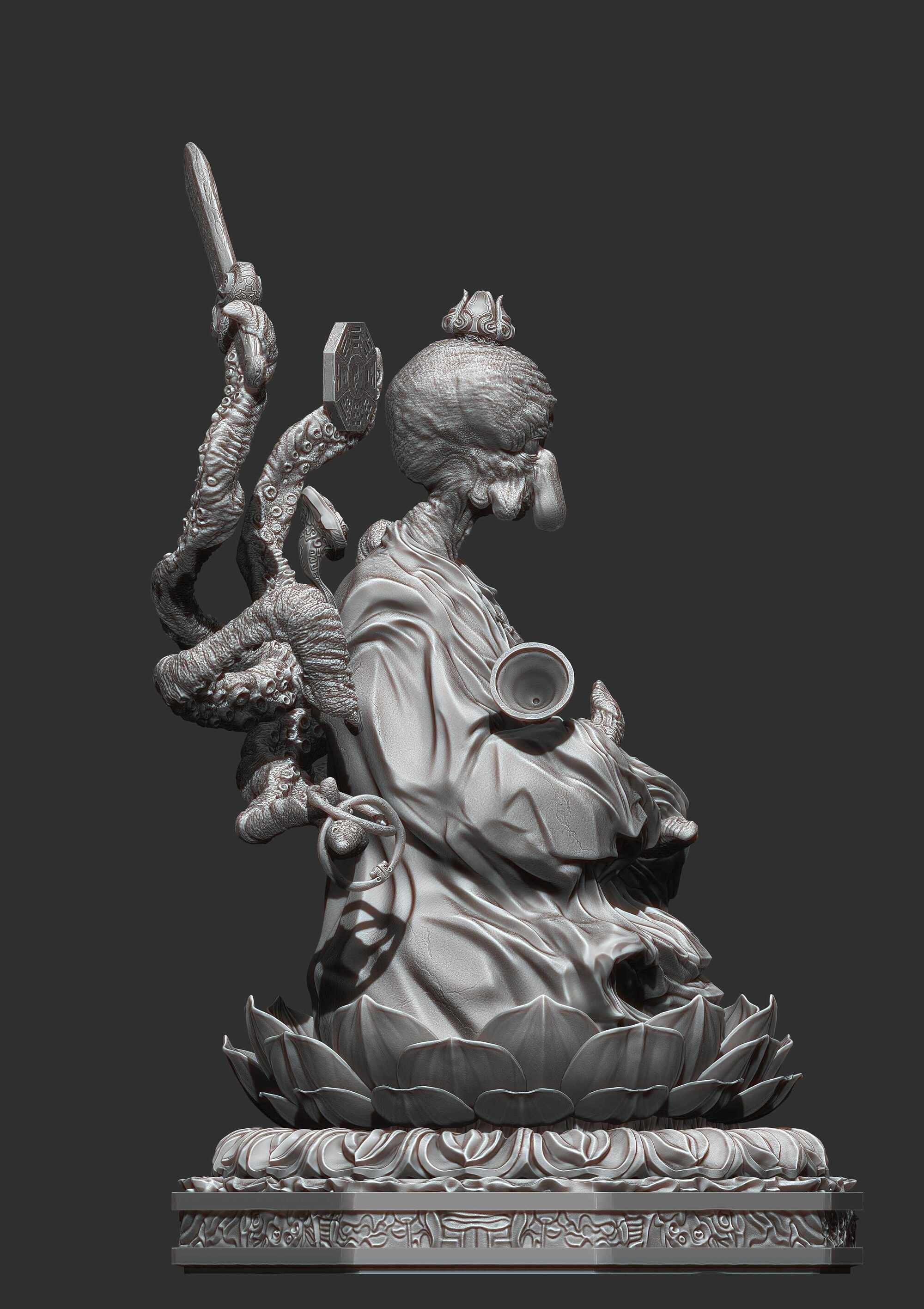 Eight-Armed Lord Octopus the Great - ZBrushCentral