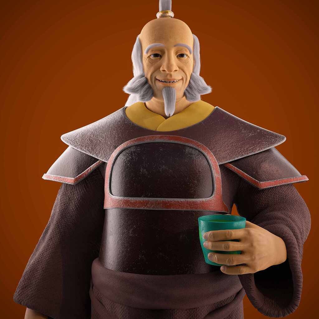 Uncle Iroh Fanart - ZBrushCentral