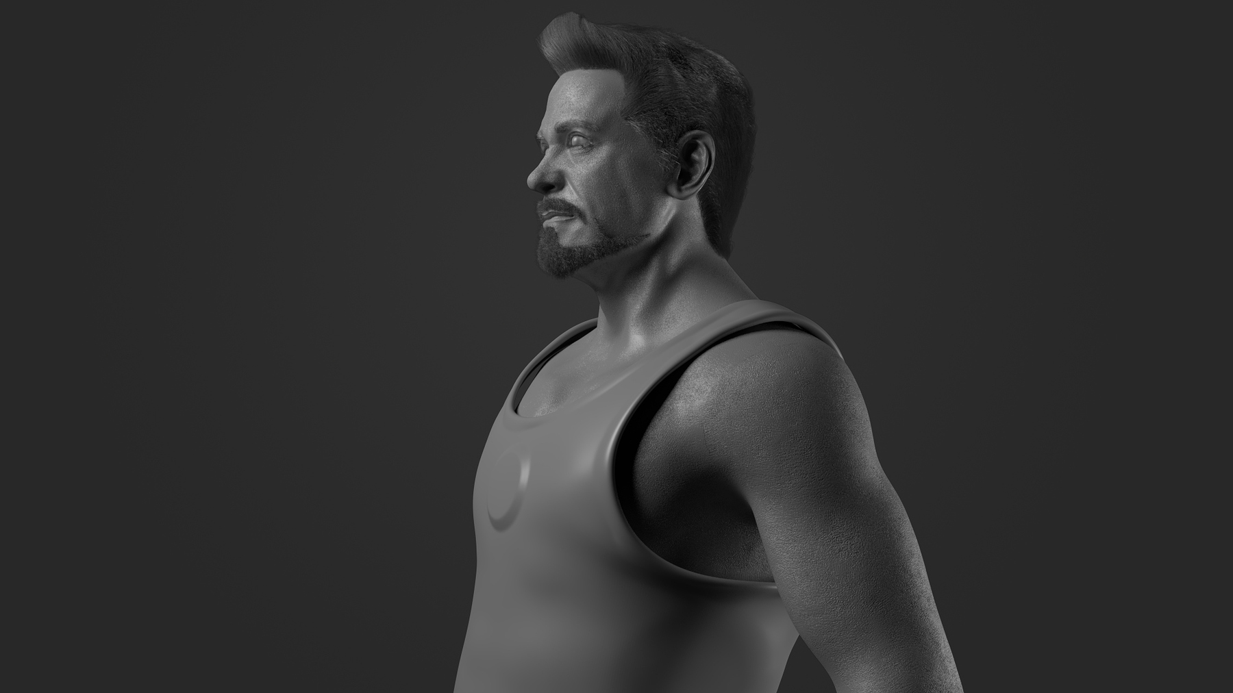 3d Portrait of Tony Stark - ZBrushCentral