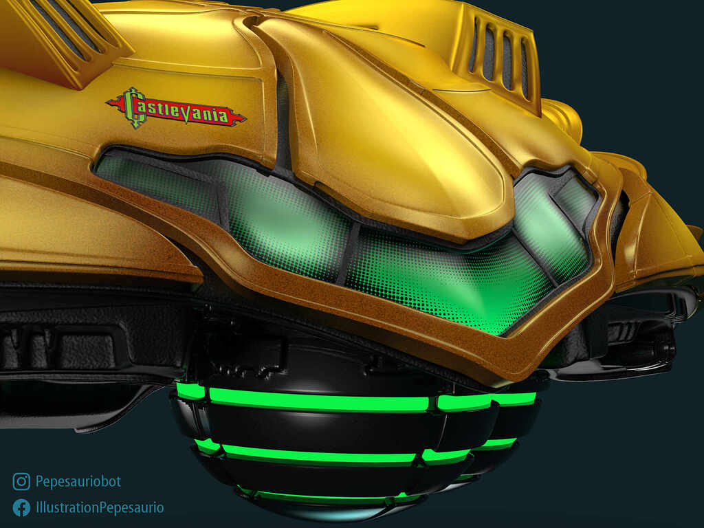 Samus Aran's Gunship render - ZBrushCentral