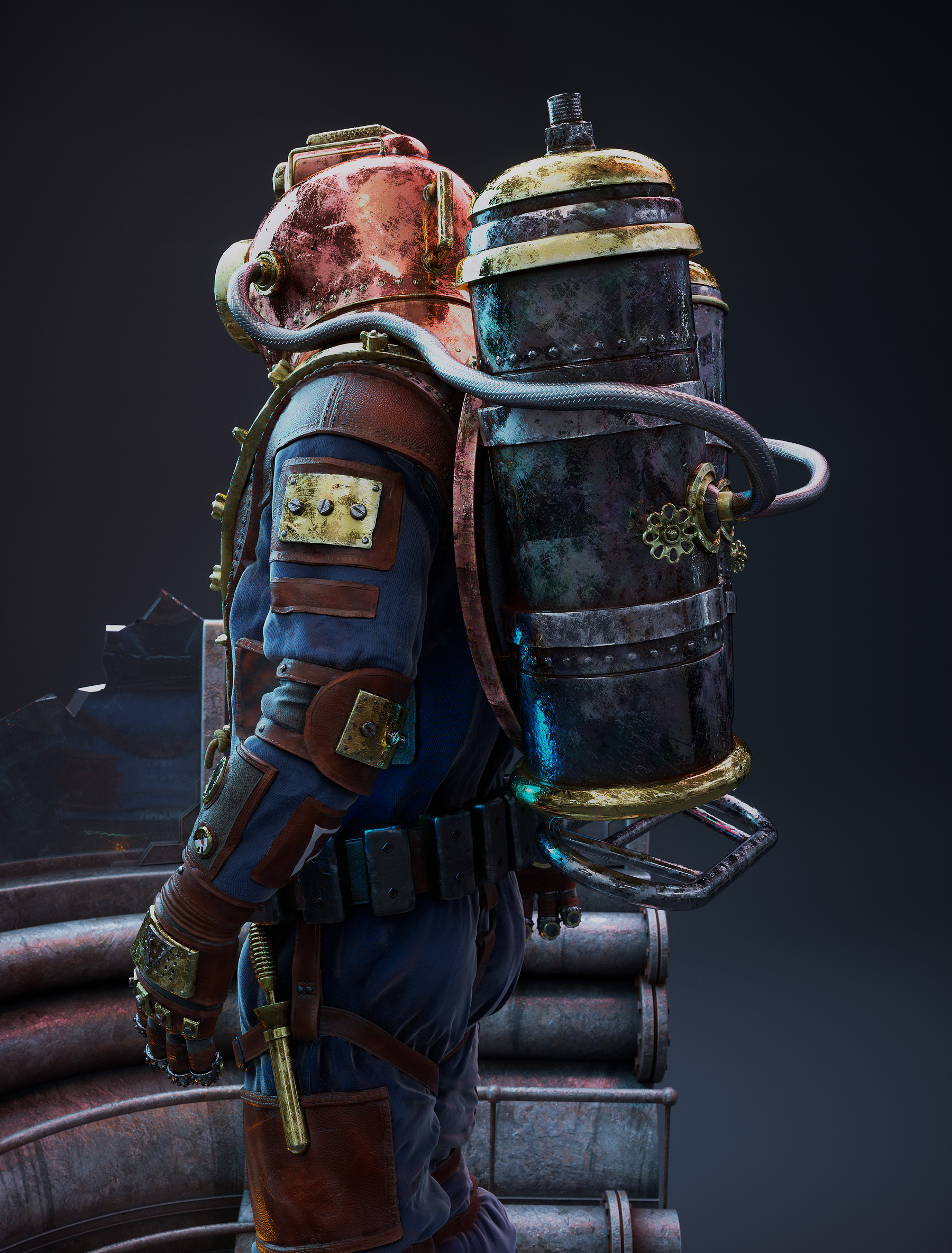 Bioshock Subject Delta Fan Art - ZBrushCentral
