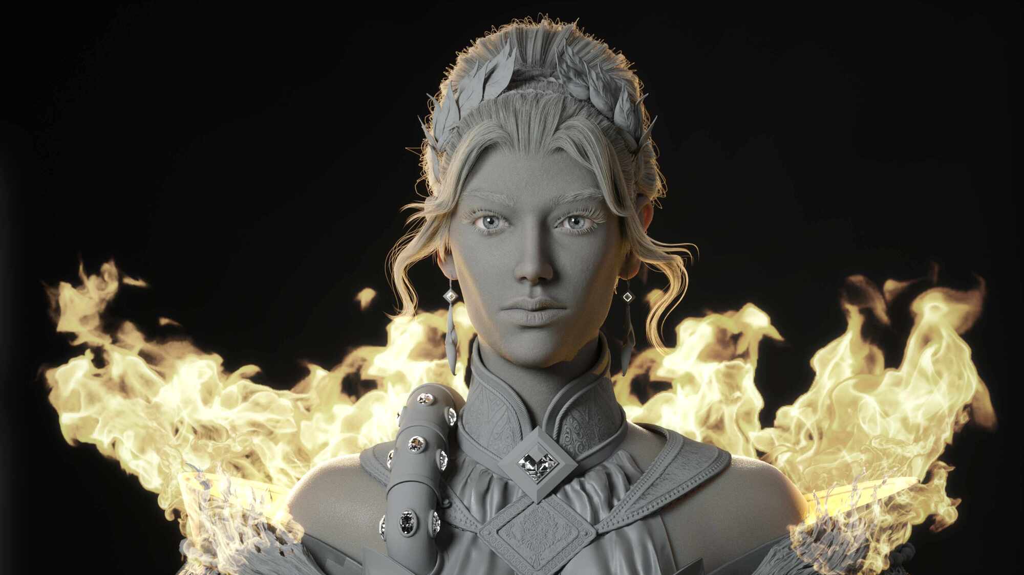 Chandra dressed to kill (real-time) - ZBrushCentral