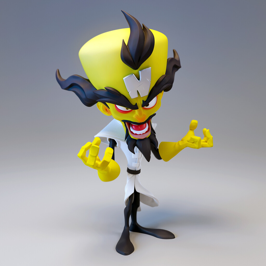 Dr. Neo Cortex Fan art - ZBrushCentral