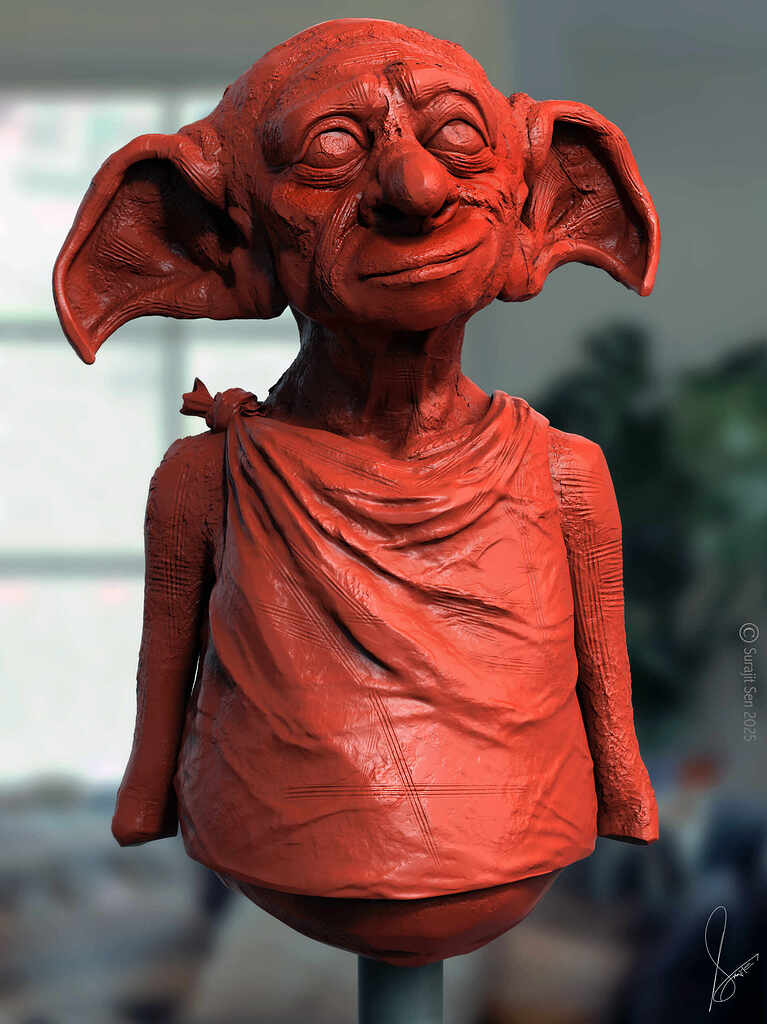 Dobby- Digital Sculpture by Surajit Sen - ZBrushCentral