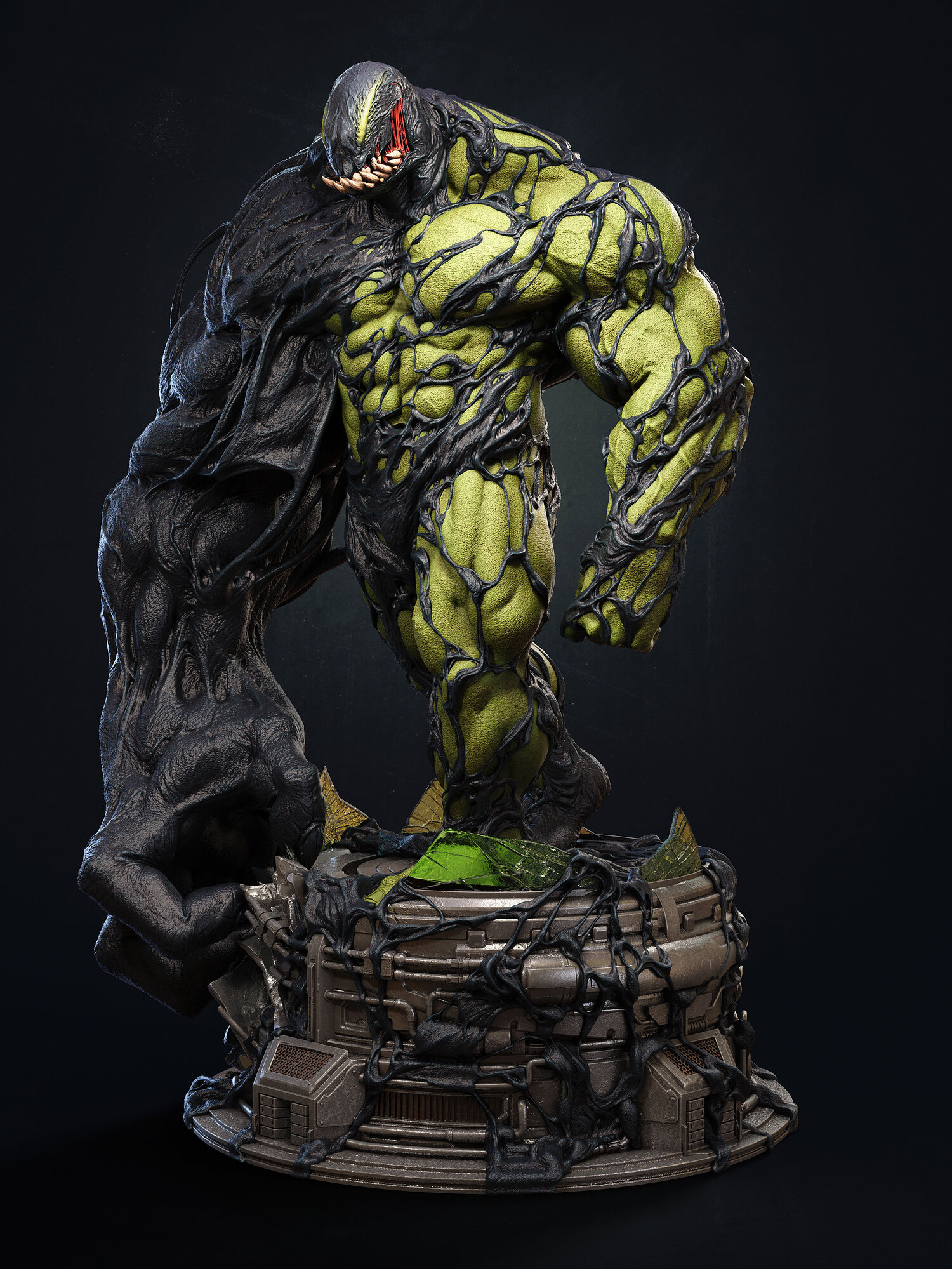 Hulk Venomized (Fan Art) Museum pose - ZBrushCentral