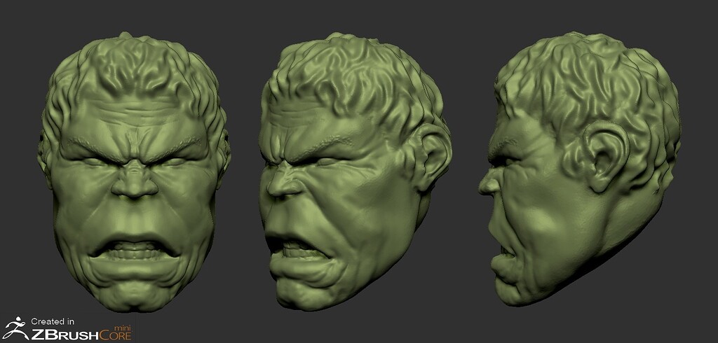 Hulk's Head - ZBrushCentral