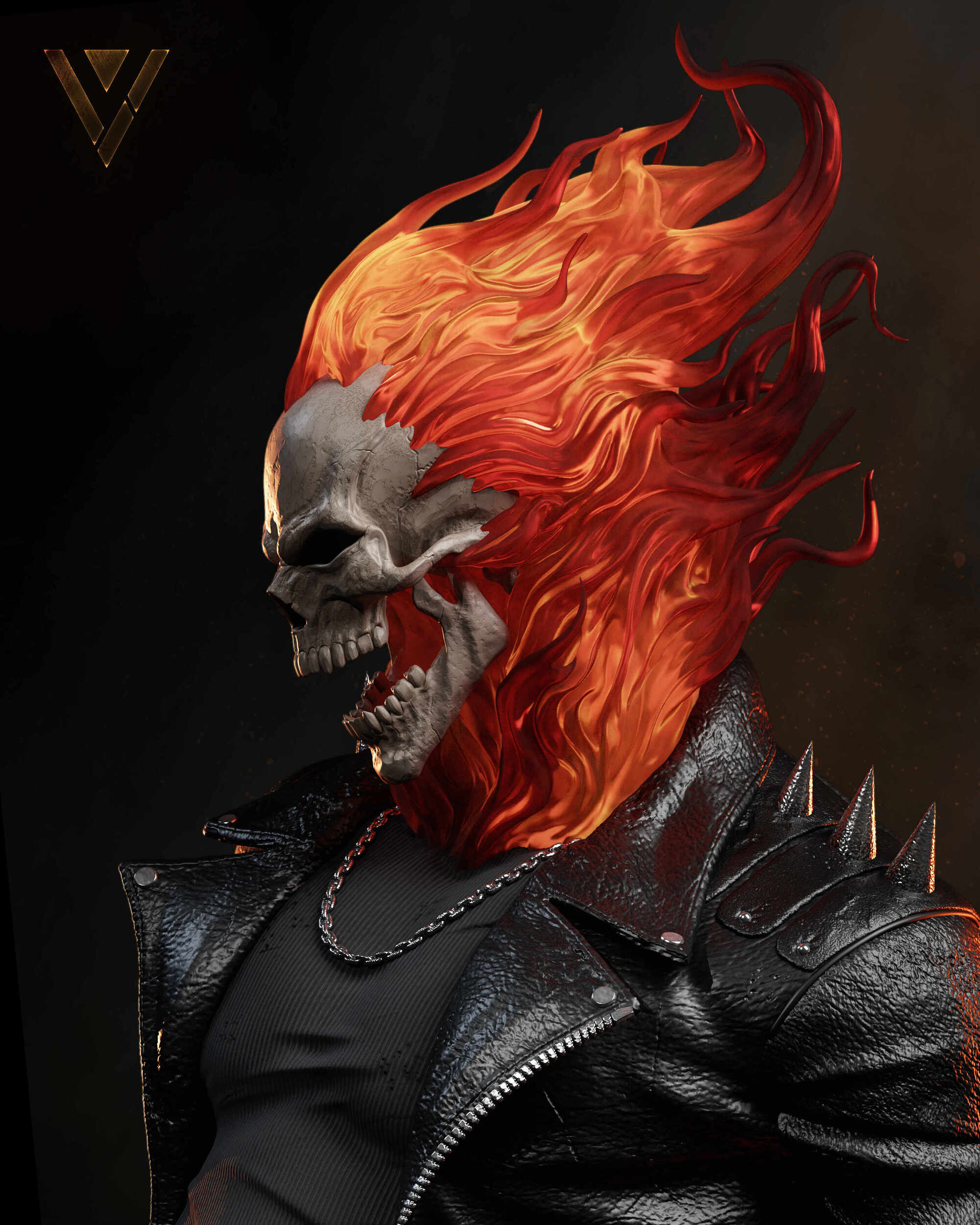 Ghost RIder fanart - ZBrushCentral