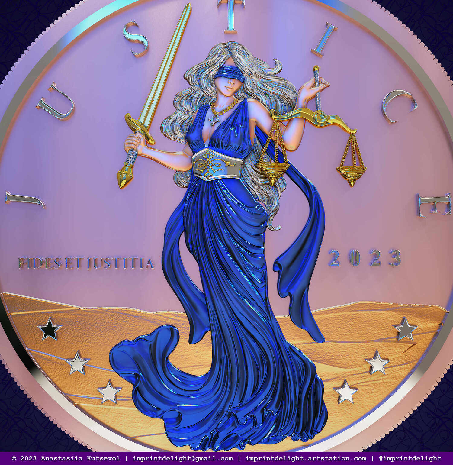 Lady Justice Coin - ZBrushCentral