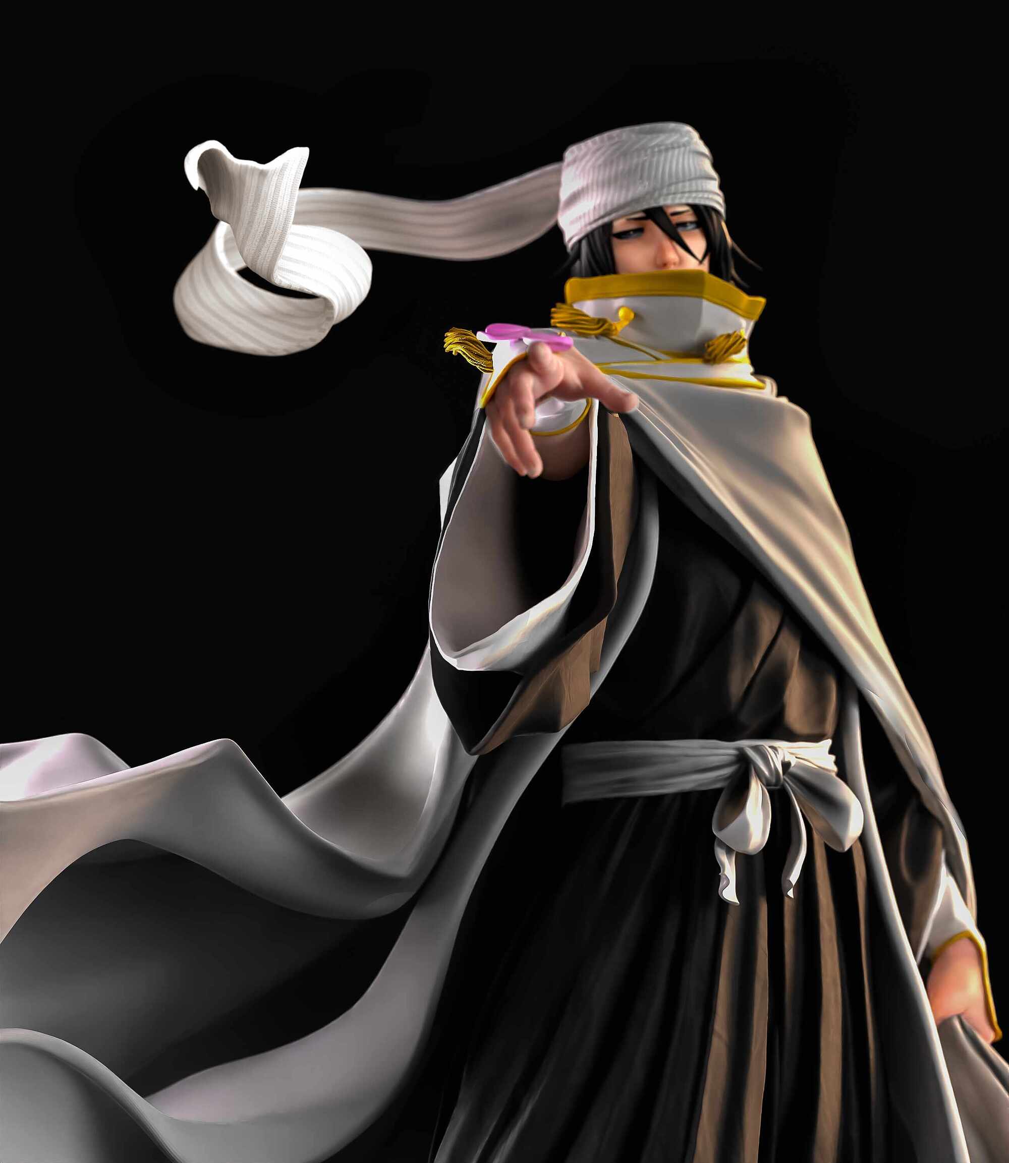Kuchiki Byakuya - Bleach statue - ZBrushCentral