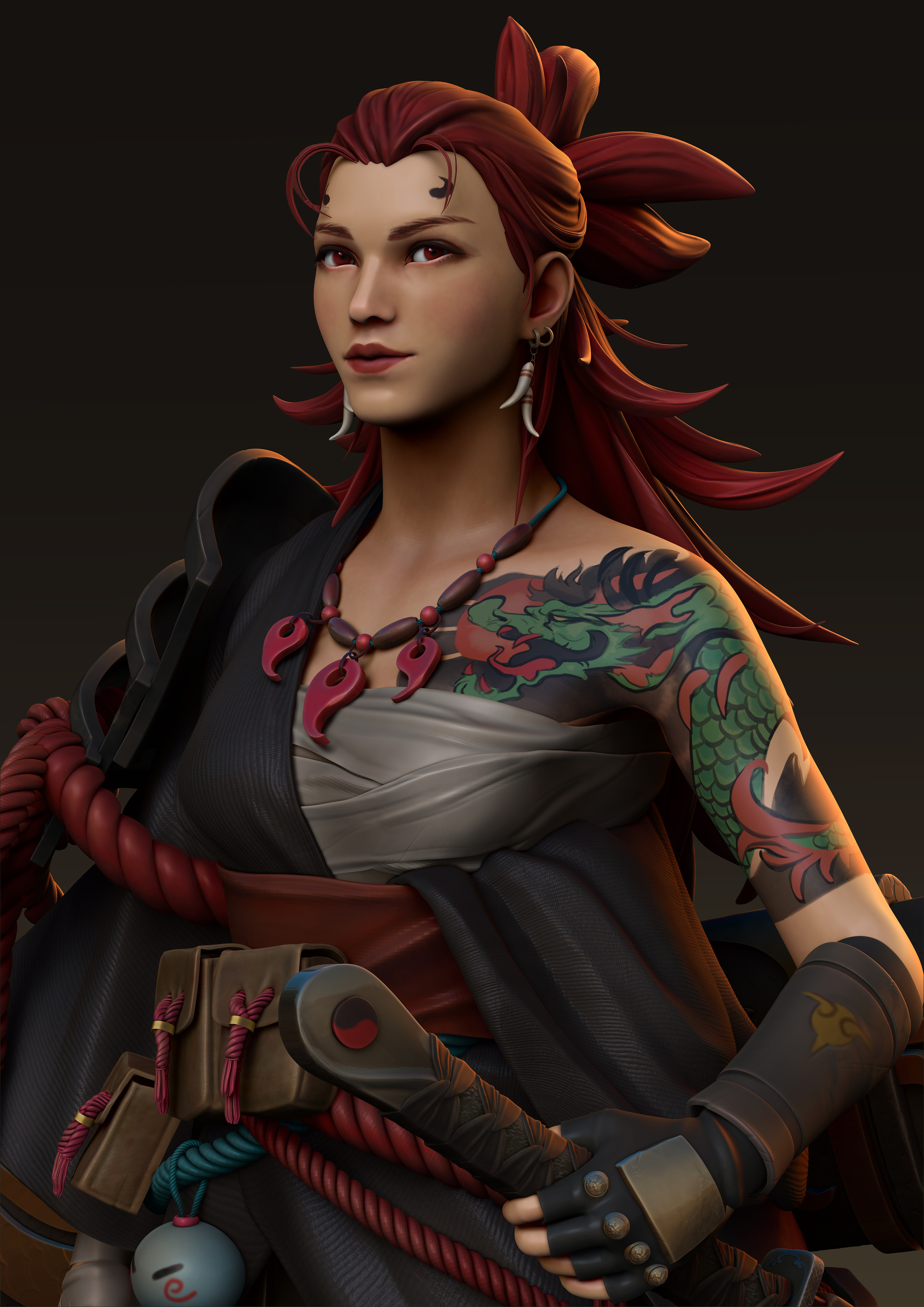 Red Haired Warrior Sculpt - ZBrushCentral