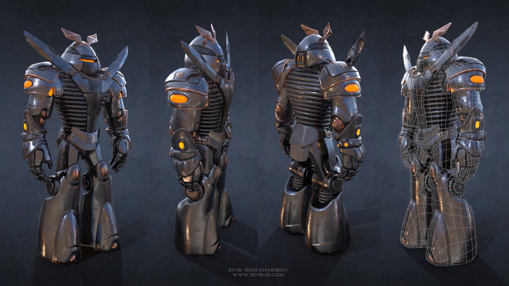 Sci-Fi Robot Fighter - ZBrushCentral