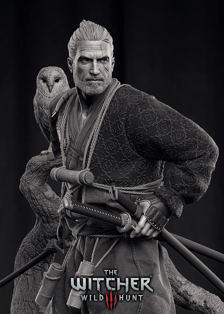 Geralt Ronin Figure - CD Projekt - ZBrushCentral