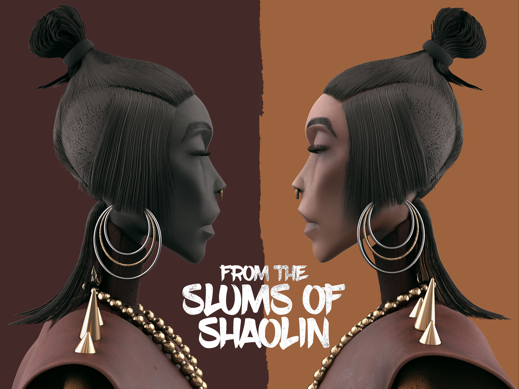 The Afro Samurai Lady - ZBrushCentral