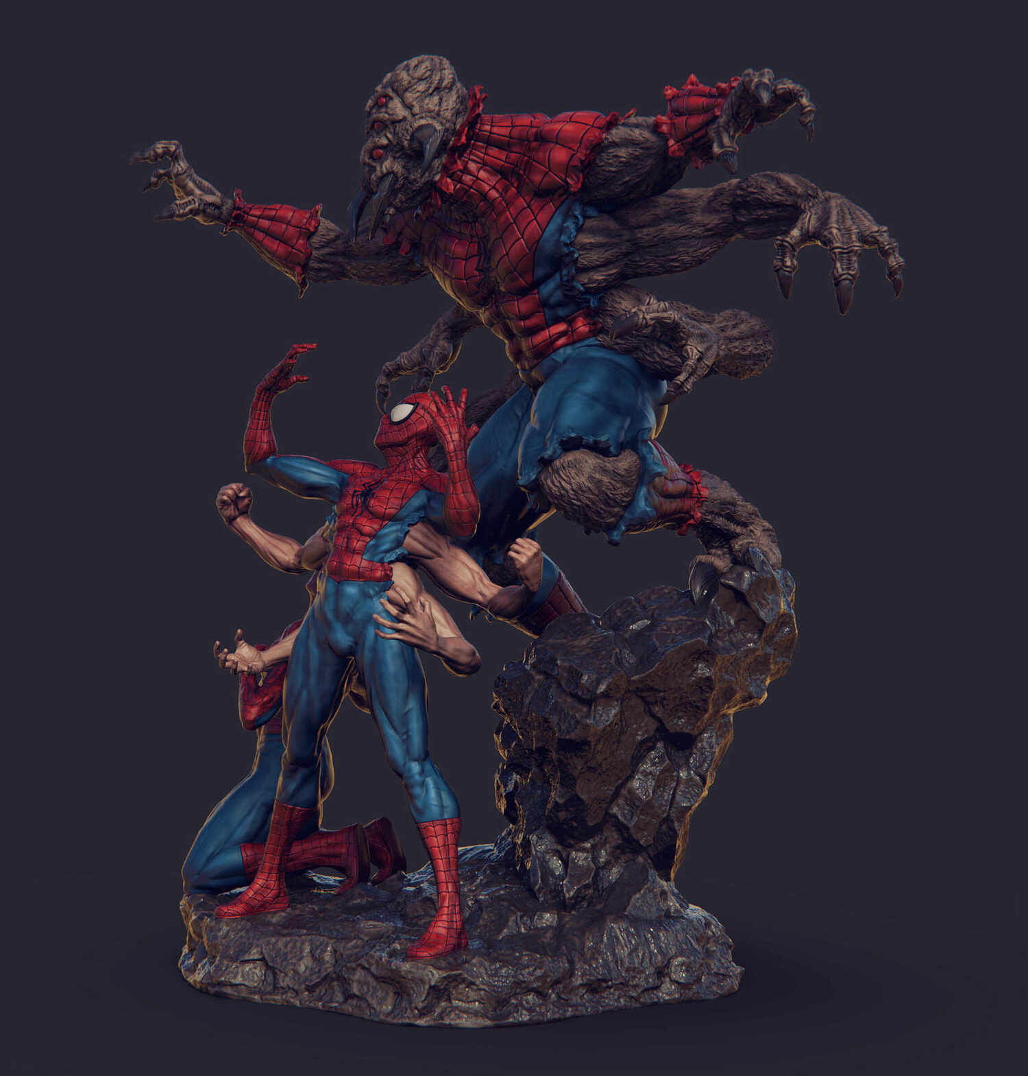 Man-Spider Transformation Diorama - ZBrushCentral