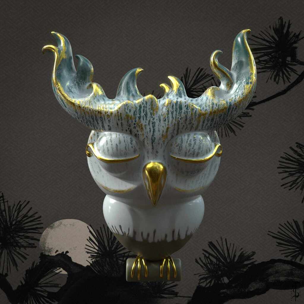 The Crowned Owl - ZBrushCentral