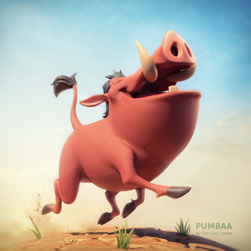 Pumbaa - ZBrushCentral