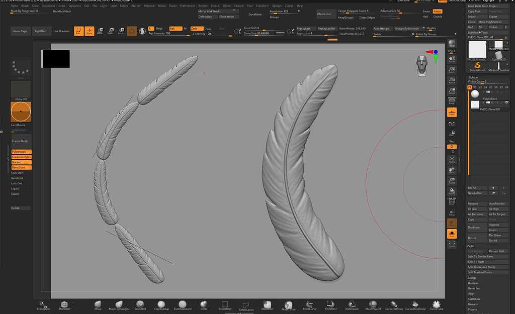 How to Make 1 mesh instance along IMM curve - ZBrushCentral
