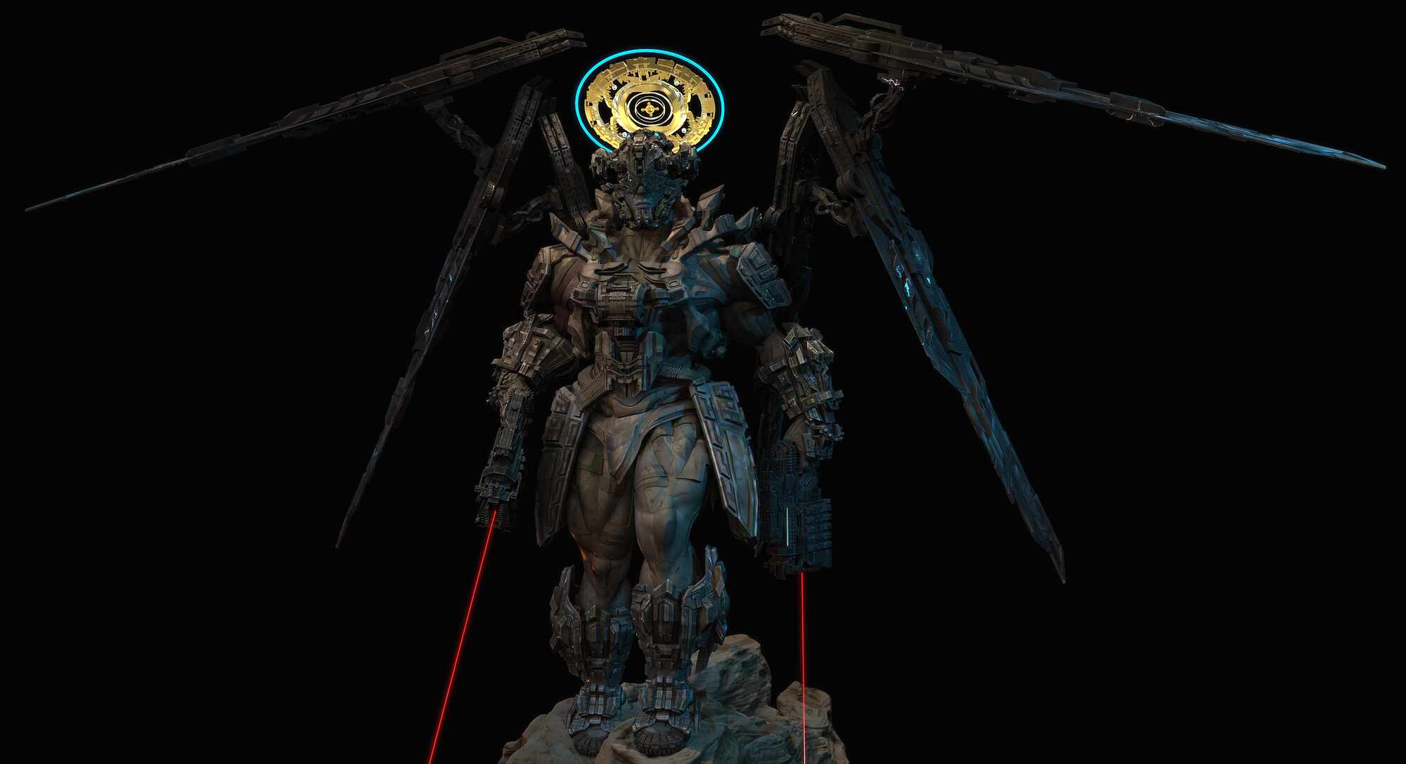 Angelic mech american soldier - ZBrushCentral