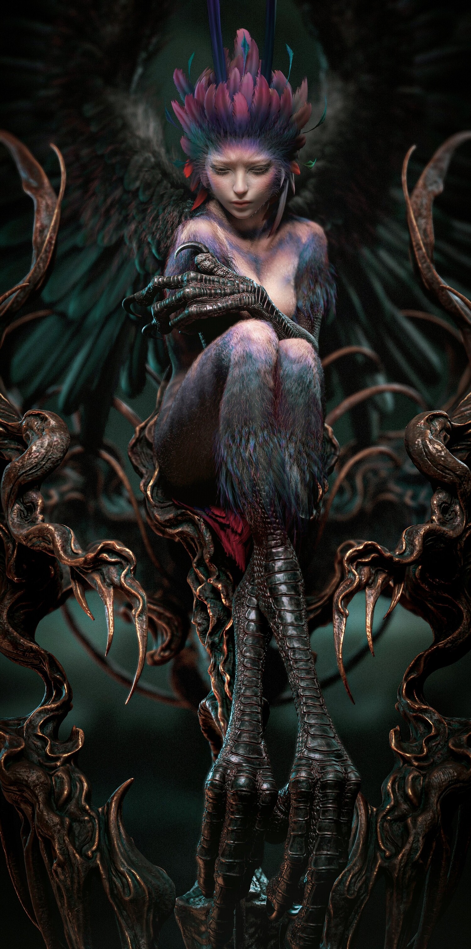 Feather Witch - ZBrushCentral