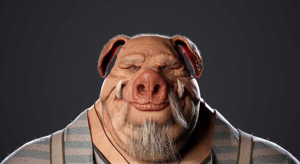 Real-Time Chef Pig - ZBrushCentral