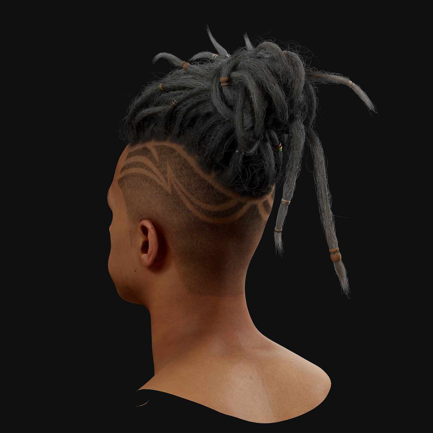 Undercut Rasta Game Ready Real Time Hair - ZBrushCentral