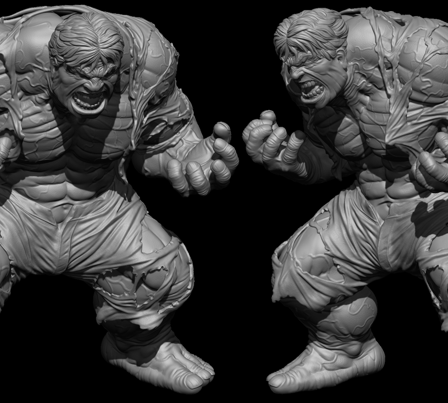 Hulk Transformation FAN-ART - ZBrushCentral